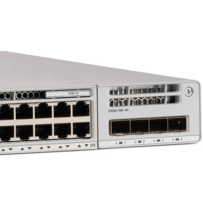 China 10/100/1000Mbps Transmission Rate C9200L-24P-4G-E Network Switch Stackable and Design for sale