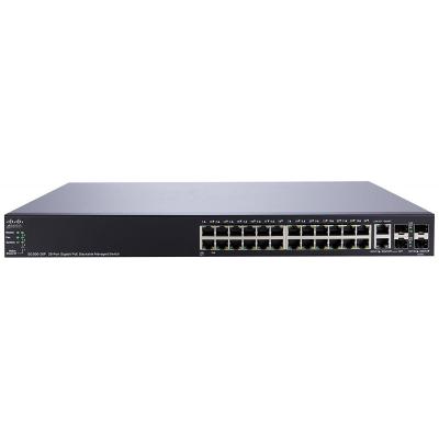 China SNMP Function Cisco SG350-28-K9-CN 28-Port Gigabit Managed Switch with 250G Capacity for sale
