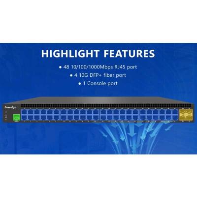 China S5700-48GP-4TFR 48 Port Gigabit PoE+ Managed Switch with 4 SFP 10G Uplinks and L3 Routing QoS Support for sale
