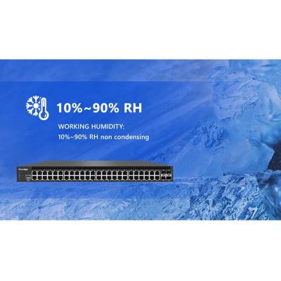 China S5700-48GP-4TFR 48 Port Gigabit PoE+ Managed Switch with 4 SFP 10G Uplinks and L3 Routing QoS Support for sale