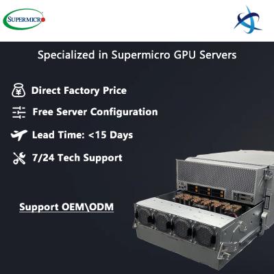 China Servidor Supermicro 8U GPU original con 8x GPUs A100 y 32 ranuras DIMM para IA HPC en venta