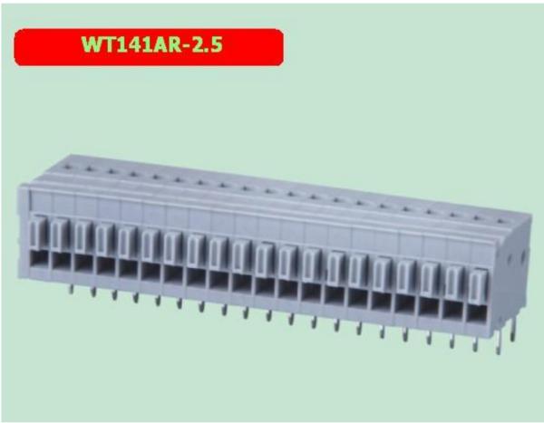 WT142R-5.08/7.62 spring type terminal block pcb spring terminal block factory direct sales