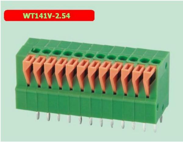 WT142R-5.08/7.62 spring type terminal block pcb spring terminal block factory direct sales