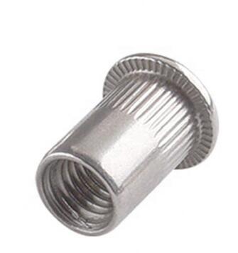 China through-hole hex sleeve nut self-clinching nut Stainless steelVertical Stripes Cylindrical Through-hole Stainless Steel for sale