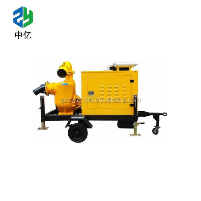 Mobile power station towable electric diesel engine Diesel water pump for irrigation used in agricultural area