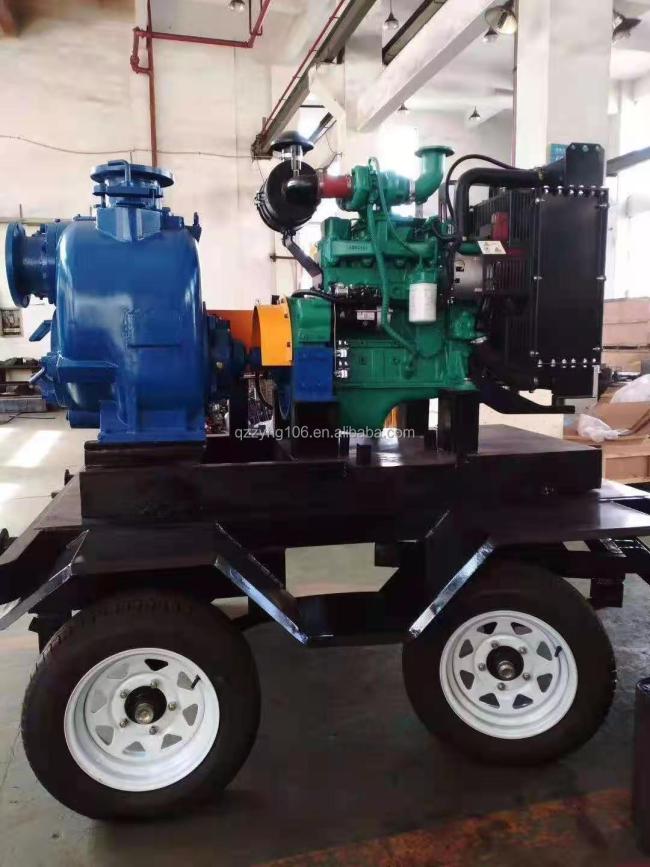 Mobile power station towable electric diesel engine Diesel water pump for irrigation used in agricultural area