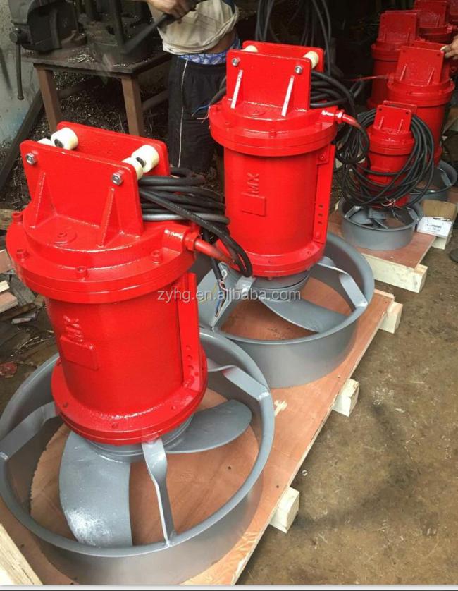 sewage agitator mixer ss304 used for palm oil mil anaerobic pond