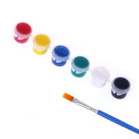 Quality 6 Color Pot 3ML Acrylic Paint Pigment Set for Kids Art DIY Graffiti Paint for Crafts Projects With Brush for sale