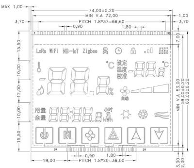中国 カスタマイズされたTFT LCDの表示モジュールSTN LCM T6963Cの防眩表面 販売のため