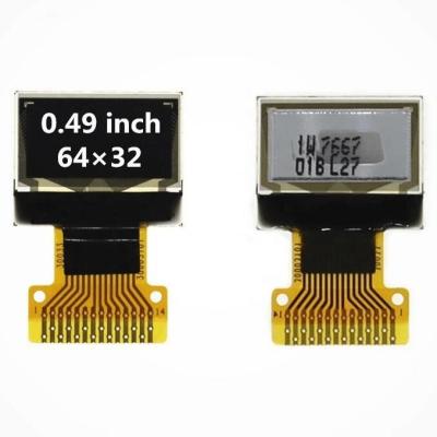 中国 グラフィック0.49の′の′ 64X32dots I2cインターフェイス モノラル青いOLED表示モジュール 販売のため