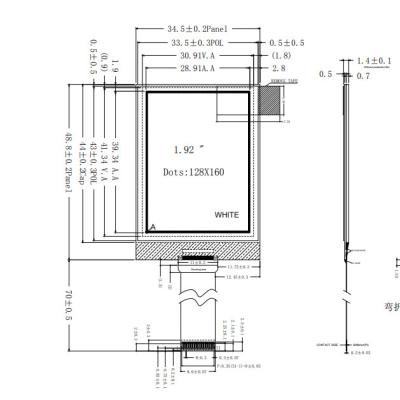 Cina Personalizzi il modulo a 0,96 pollici dell'esposizione dell'OEM 12864 SSD1315Z I2C Oled in vendita