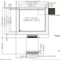 China Customize OEM 12864 0.96 Inch SSD1315Z I2C Oled Display Module for sale