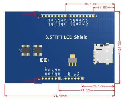 Cina modulo LCD dell'esposizione del carattere di colore di 3.5Inch TFT compatibile con Mega2560 in vendita