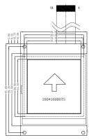 China Customize LCD Screen Module Character 0.48mm STN FSTN LCD Display Module for sale