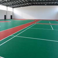 Quality Silicon PU Badminton Court | Shock Absorption & Fast Energy Return for sale
