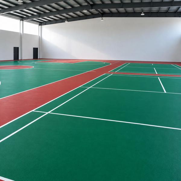 Quality Silicon PU Badminton Court | Shock Absorption & Fast Energy Return for sale