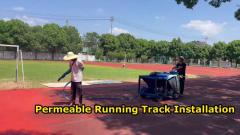 Solvent-Free Permeable Running Track Installation | Athletic Track Construction