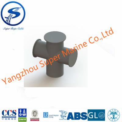 China Horn Type Ship Crossing Bollard，Ship crossing bollard，GB T554-96 Type D Marine Single Cross Bitt Boat Bollard for sale