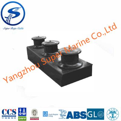 China Cast Steel Open Type Three Roller Fairlead with Stand for Ship JIS F2014-1987,Open Type Three Ship Roller Fairlead for sale
