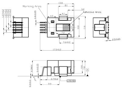 China Surface mount current sensor AKM CQ2092 with single 5V supply operation and ratiometric output voltage for sale