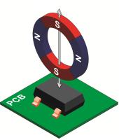 China Robust planar Hall effect latch IC ALLEGRO APS12210LLHALX with three wire interface and surface mount packaging for sale