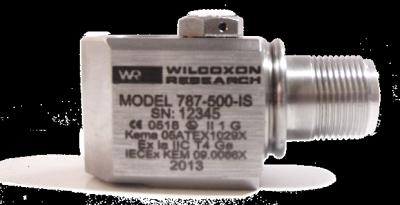 China Low frequency intrinsically safe accelerometer Amphenol 787-500-IS certified for hazardous area applications for sale