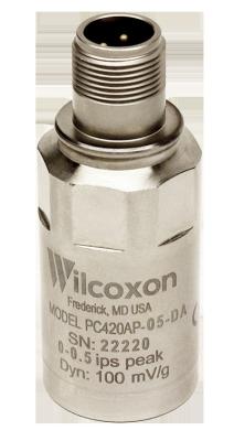 China loop powered vibration sensor Amphenol PC420AP-10-DA with MIL-C-5015 style 3 pin output connector for sale