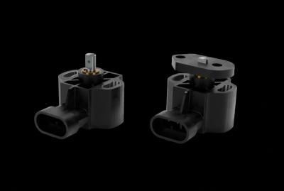 China Contactless Rotary Position Sensor Amphenol HRPS-H-120S-05-A with Integrated AMP Superseal Connector for sale