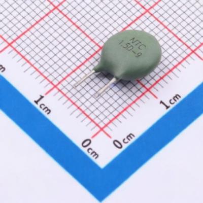 China Temperature sensing thermistor DGCX NTC1.5D-9SMF3FG with nominal resistance 1.5 ohm at 25 degrees Celsius for sale