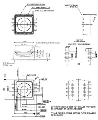 China Capacitive Digital Pressure Sensor IC Infineon KP276A1201 with SENT Protocol and Self Diagnosis Features for sale