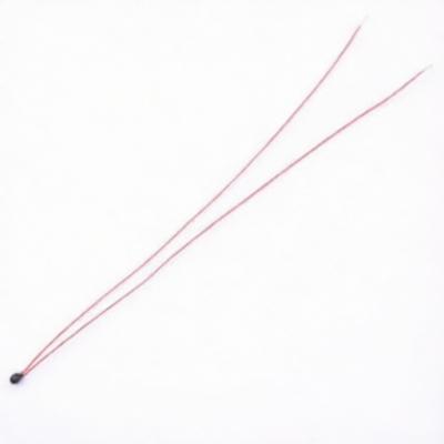 China temperature sensing thermistor resistor Nanjing Shiheng Elec MF52B 103F3435-100 lacquered wire lead for sale