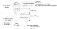 China Compact vertical level switch Sensata RSF58H100RC internal fitting designed for liquid level sensing for sale
