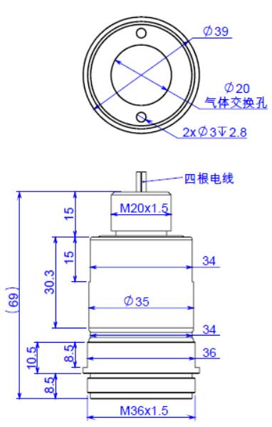 Quality Laser Methane Sensor Element MGLD2170-G for Precise Measurement in Petroleum and Chemical Industries for sale