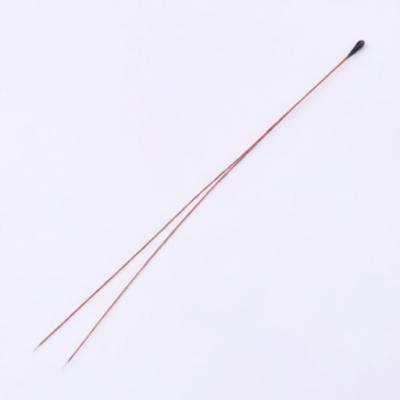 China Temperature sensor SURGING MF52B503F3950L100 with 50K resistance and epoxy resin encapsulated design for sale