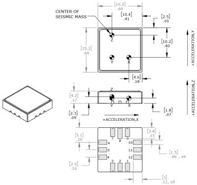 China triaxial piezoelectric accelerometer TE Connectivity 830M1 0025 TRAY PACKAGED for condition monitoring for sale