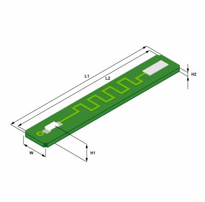 China Pt100 Temperature Sensor YAGEO 30201075 with Chem Sn Connection Pads and DIN EN 60751 Certification for sale