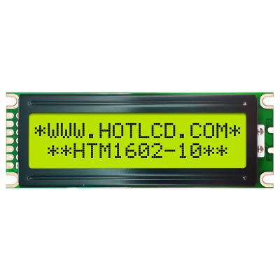 China Vielzweck-Anzeige 16x2 LCD, Anzeigen-Modul HTM1602-10 des Gelbgrün-LCM zu verkaufen
