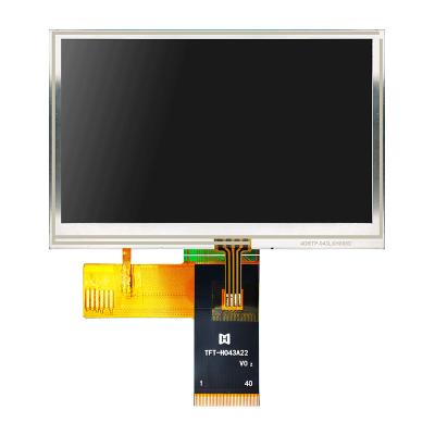 China 4.3 Inch Resistive Wide Temperature LCD SPI MCU Sunlight Readable for sale