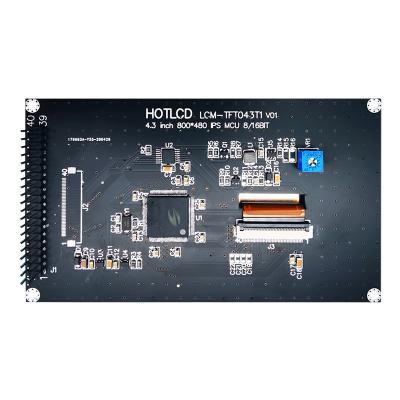 China 4.3 Inch 800x480 IPS TFT LCD Panel with Controller Board SSD1963 for sale