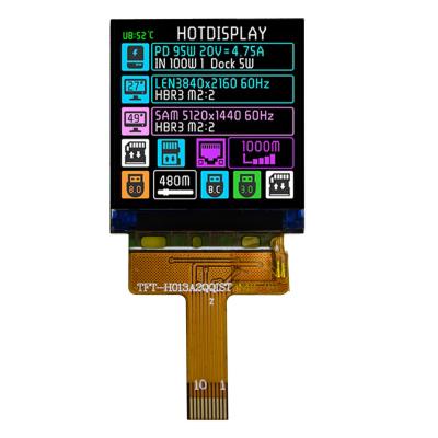 China 1.3-inch square TFT LCD color liquid crystal display module/240X240 dot matrix color screen module/SPI serial port for sale