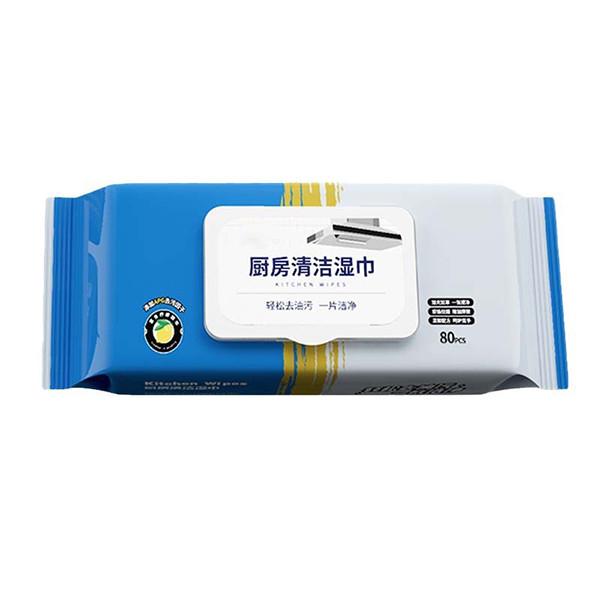 Quality Household Disposable Kitchen Wet Wipes 80Pcs For Family Daily Cleaning for sale