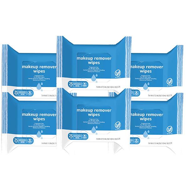 Quality Viscose Plant Fiber While Makeup Remover Wipes Fragrance Free No Harsh Irritants for sale