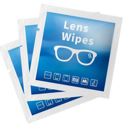 China Custom Portable individually packaged lens cleaning wipes for eyeglasses for sale