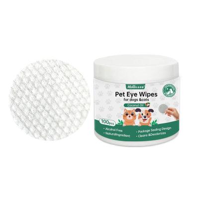 China OEM&ODM Custom Pet Grooming Wipes Alcohol-Free Pet Eye Wipe Effective Dog Remove Eye Tear Stains Pet Wipes with logo for sale