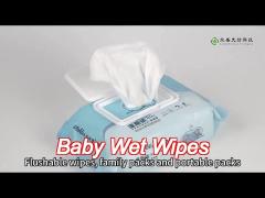oem biodegradable bamboo wipes fragrance free wet wipes 18*20cm 60pcs