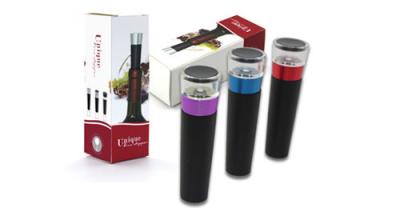 China Coloured Wine Stopper,wine pourer, magic decanter,aerator, wine glass, wine bottle holder for sale