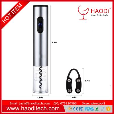 China Original Aluminium Alloy Automatic Wine Bottle Opener Kit Electric Corkscrew With Foil Cutter Sliver,red, blue color for sale
