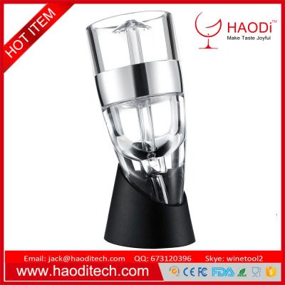 China Best Wine Aerator Decanter Premium Red Wine Pourer with Diffuser with Gift Box, Stand, Velvet Pouch for sale