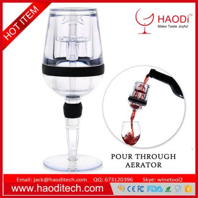 China Goblet Design Instant Wine Aerator - Professional Grade Aerate Wines in Seconds for sale