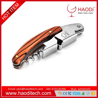 China Professional Waiters Corkscrew Stainless Steel 3-in-1 Wine Opener and Beer Opener for sale